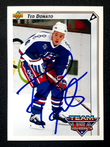 TED DONATO AUTHENTIC AUTOGRAPH 1992-93 UPPER DECK 92-93 NO 393 91538 | eBay
