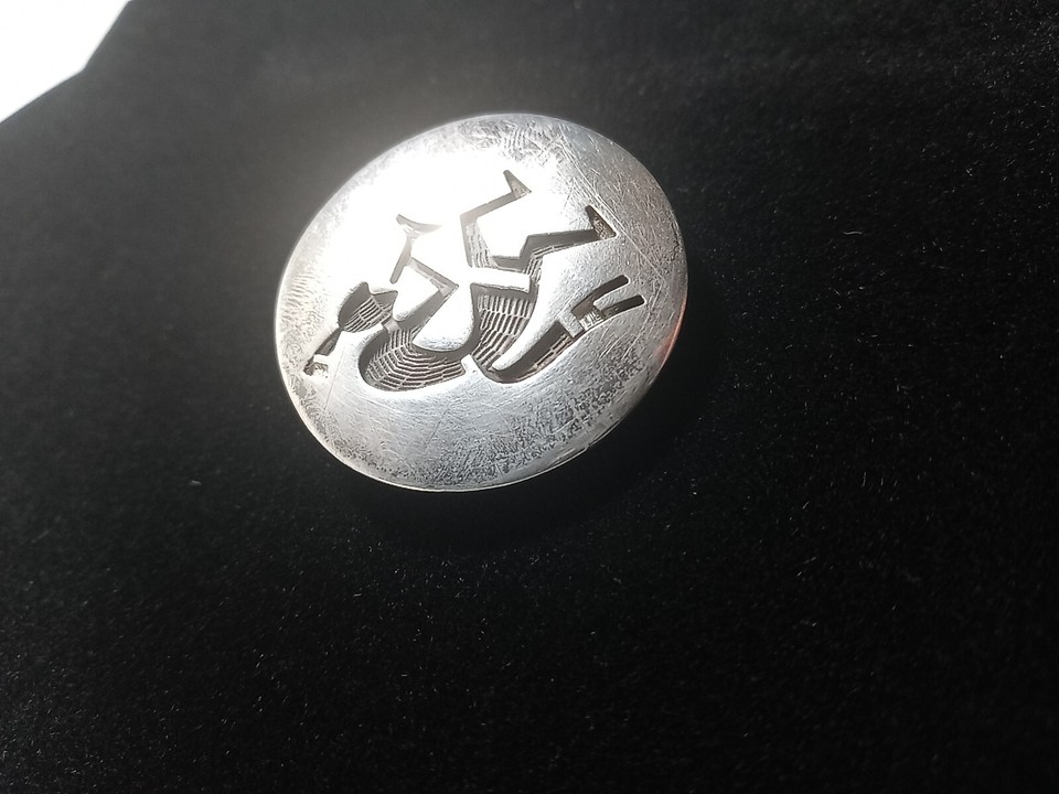Vintage Hopi Riley Polequaptewa Kokopeli Small 925 Belt Buckle | eBay