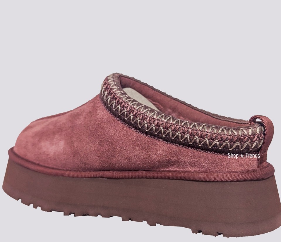 New Women's Shoes 100% UGG Brand Braid Tazz Platform Slippers 1122553 ...