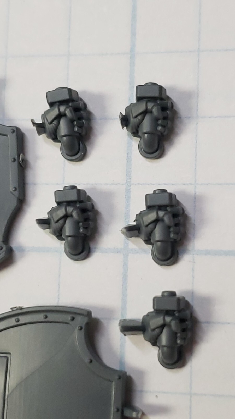 Warhammer 30K Space Marine Bits Mark VI Assault Squad Combat Shields x5 ...
