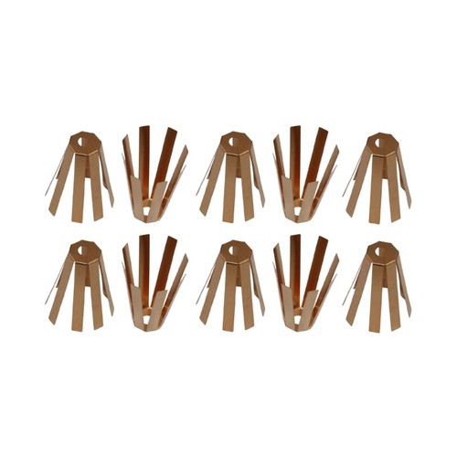 5Pcs 8 Legs Brass Golf Shaft Shims Universals Golf Shaft Adapter Shims ...