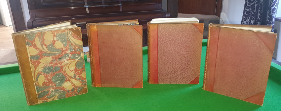 1844-6 QUARTERLY PAPERS ON ENGINEERING 4 VOLS BY WEALE 75 PLATES DESIGN ...