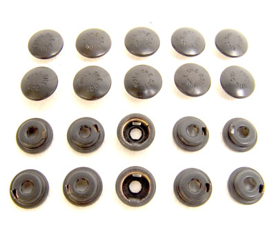 Pull The Dot Snap Fastener, Cap & Socket Only, Black Finish, 10 Piece ...