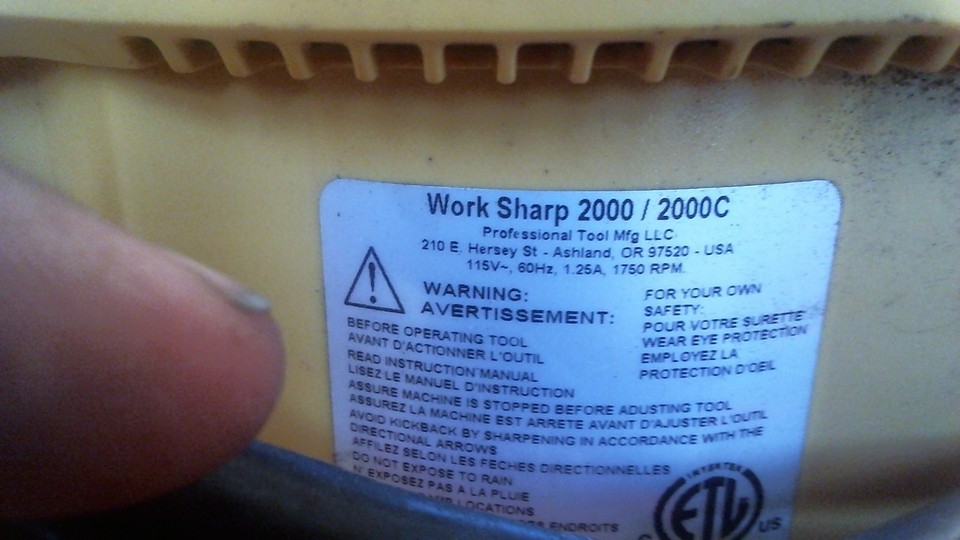 Work Sharp WS2000 tool sharpener and grinder w/ papers | eBay