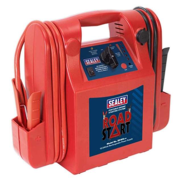 Sealey Tools RS105 12V 24V RoadStart Jump Starter Booster Emergency ...