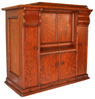 Restored Singer Tiger Oak Treadle Sewing Machine Parlor/Drawing Room ...