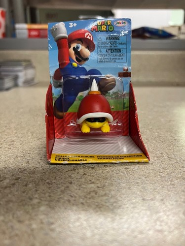 Super Mario Nintendo Jakks Spike Top Shell New 2" Figure Red Shell New ...