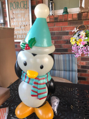 Christmas 32" blow mold penguin new lighted | eBay