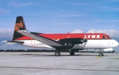 Emerald Airways HS-748 G-BVOU "Lynx Parcel Service cs" @ Dublin 1998 ...