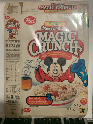 Mickey Mouse Magic Crunch Cereal Box - ORIGINAL | eBay