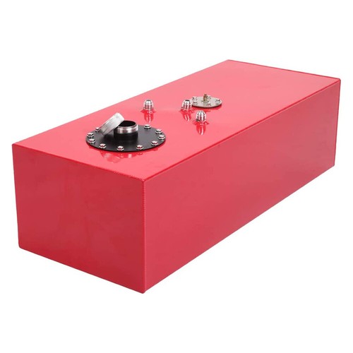 15 Gallon Aluminum Fuel Tank Red Race Fuel Cell Gas Tank w/ Cap & Level ...