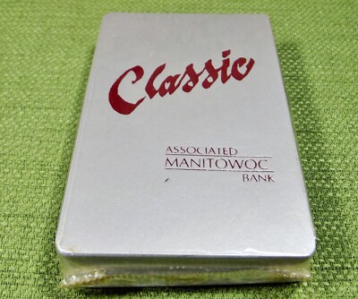 Vintage Classic Associated Manitowoc Bank Playing Cards Deck Sealed NOS ...
