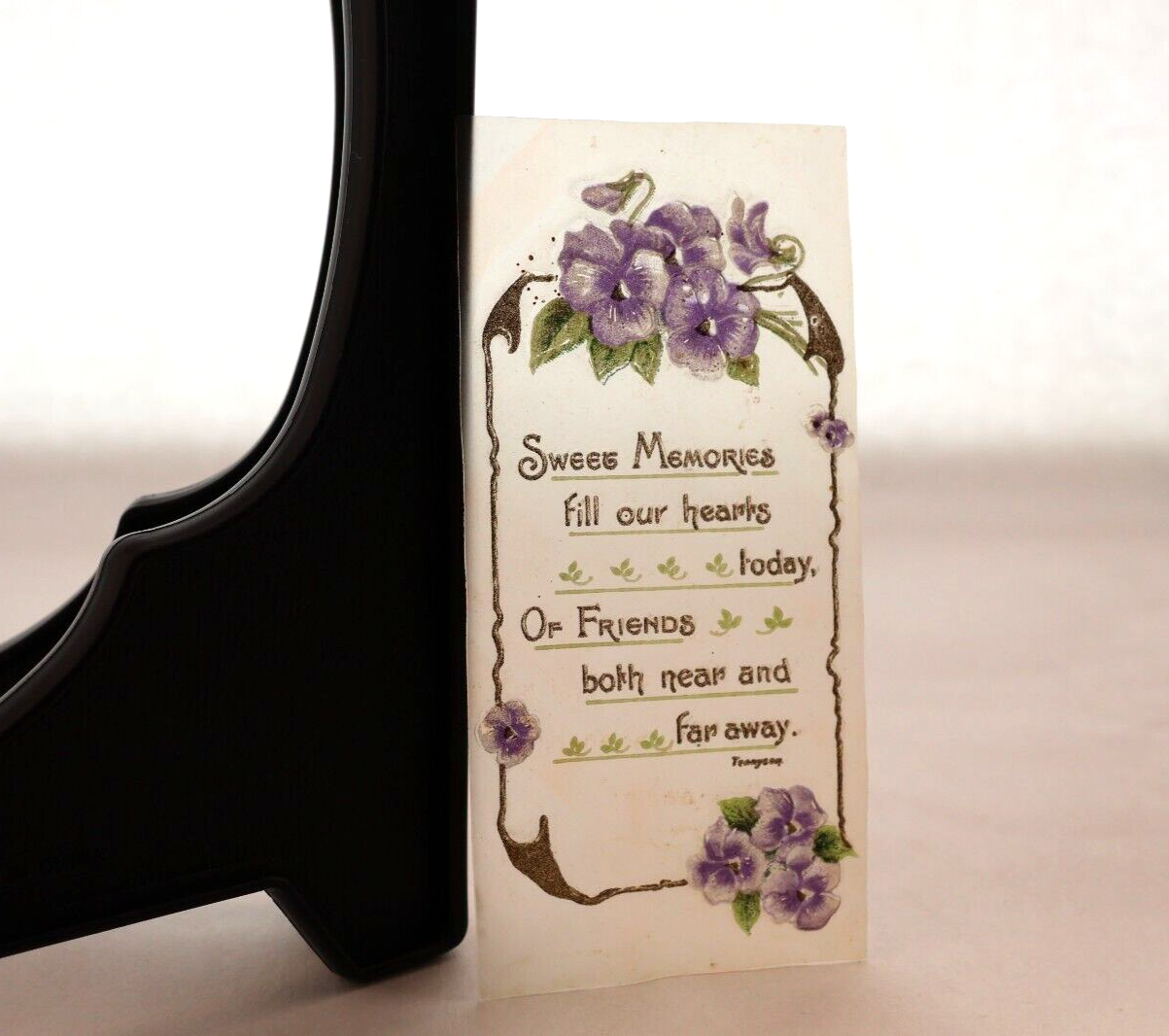 Antique Tennyson Victorian Bookmark Embossed Translucent Vellum Paper 4 ...