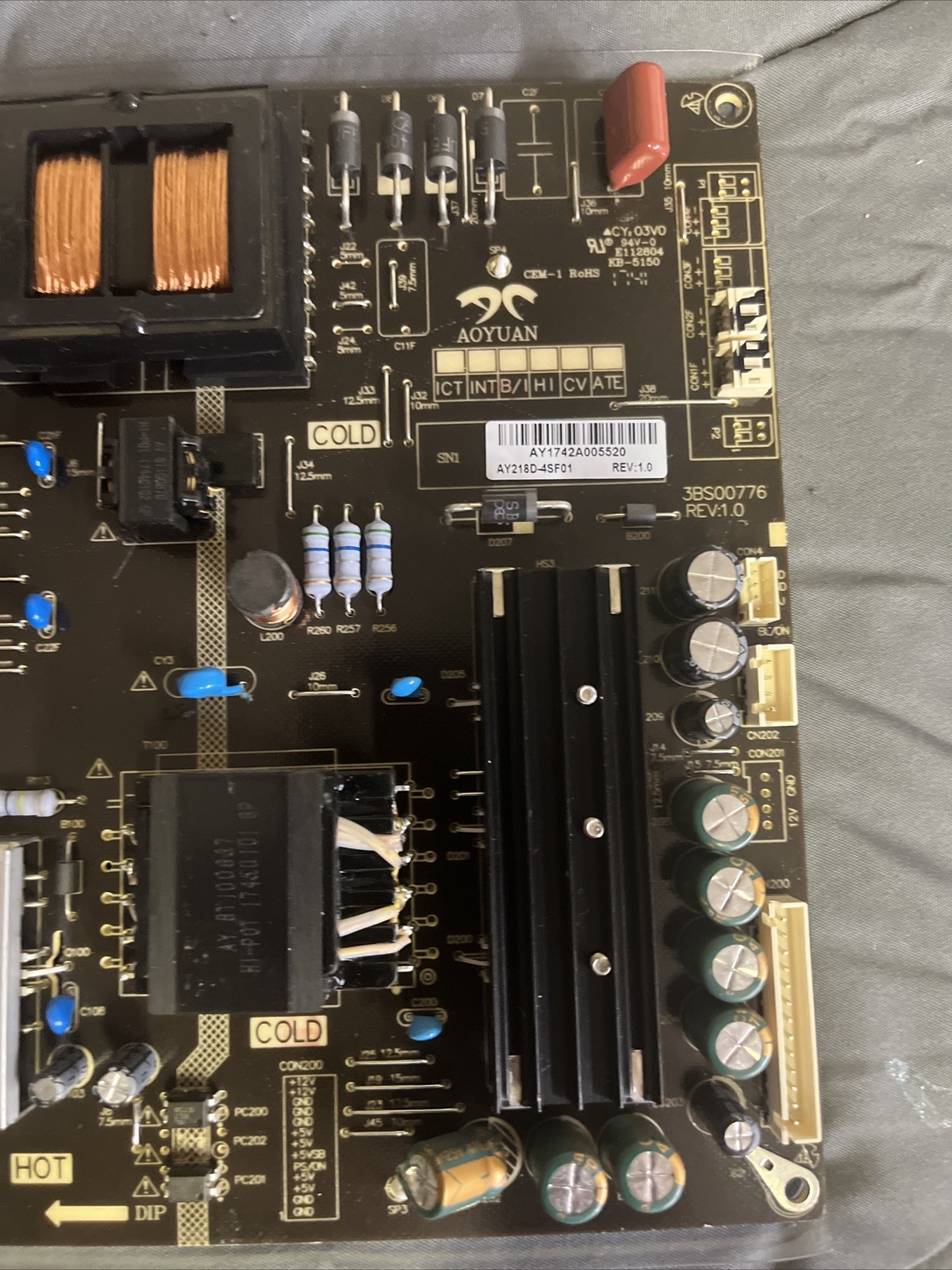 Sceptre Ay218d-4sf01 E112804 Power Supply for Sxtv58da for sale online ...