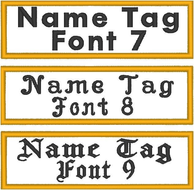 Custom Embroidered 3 1/2"x 1" Name Tag Patch Motorcycle Emblem Biker ...