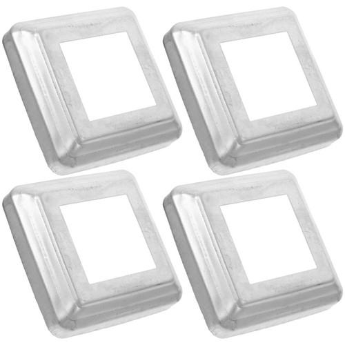 4 Pcs Rail Post Base Cover Outdoor Column Wraps Decorative Fence Caps ...