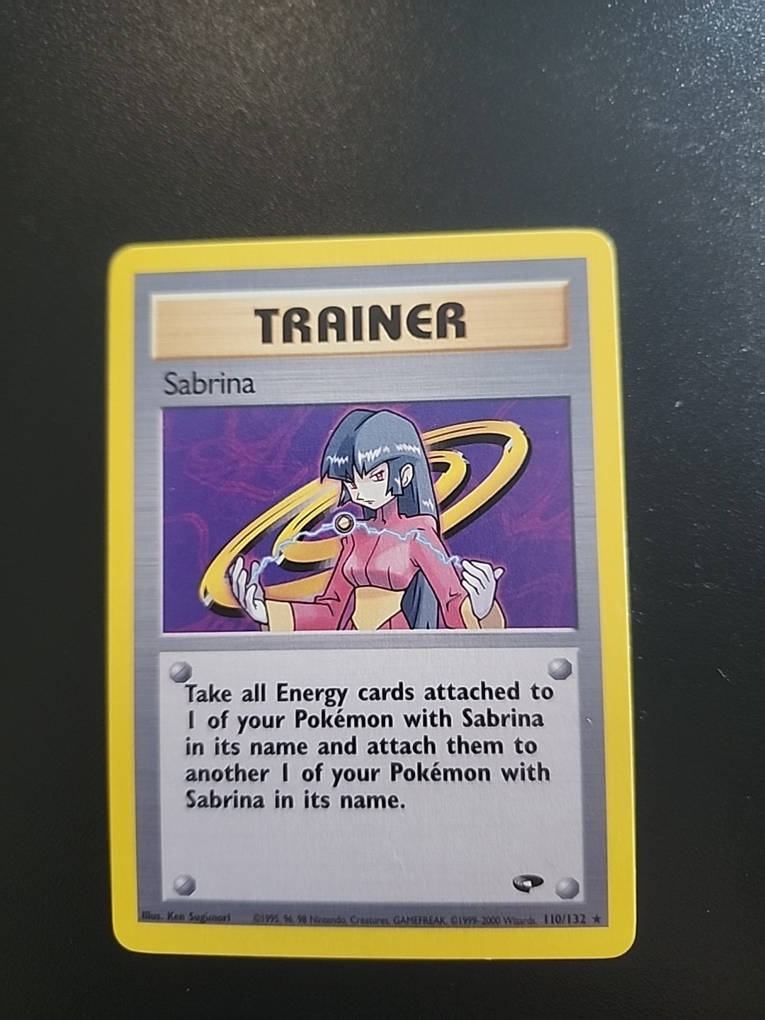 Pokémon TCG Sabrina Gym Challenge 110/132 Regular Unlimited Rare NM NON ...