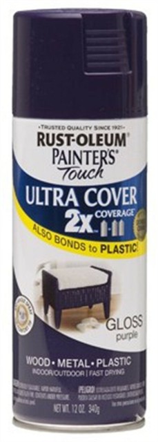 Rust-Oleum 249097 Painter's Touch 2x Ultra Cover 12 Oz Gloss Purple for ...