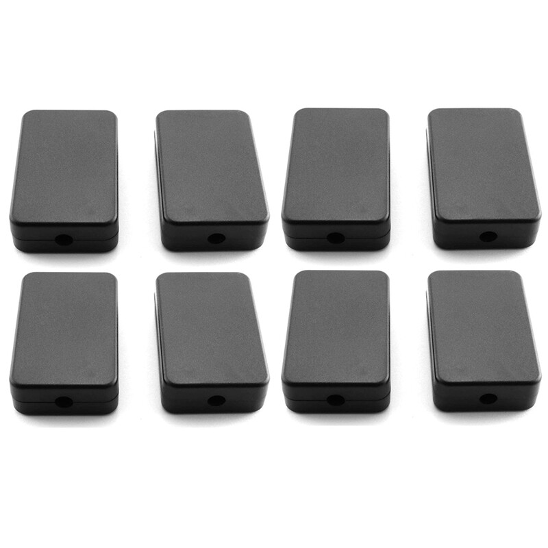 2X(Electrical Box 8PCS Electric Plastic Black Project Case 2.16X1 ...