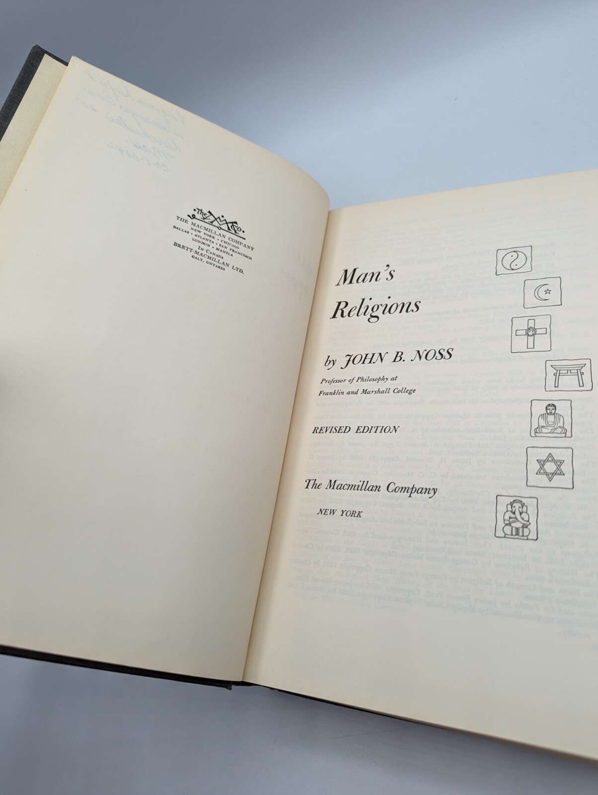 Man's Religion by John B. Noss (Hardcover 1956) | eBay