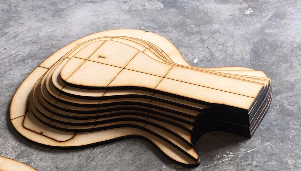 Guitar Building Templates 1958-1960 Les Paul Standard Guitar Carving ...