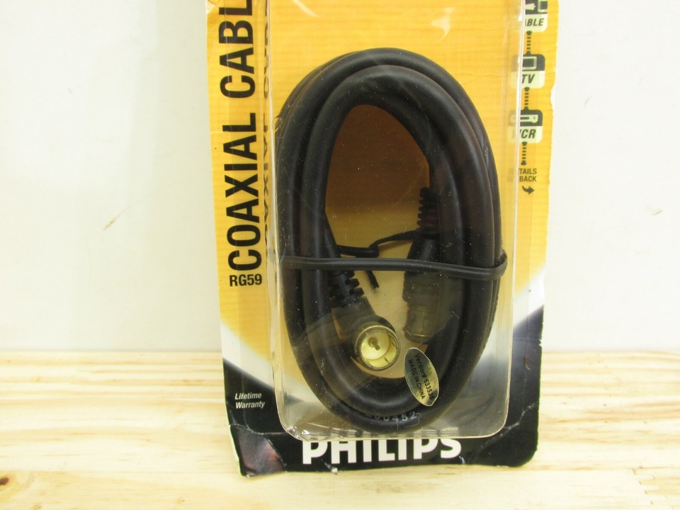 Philips RG59 Coaxial Cable 6 ft Video PH61212 Connects Video Components ...