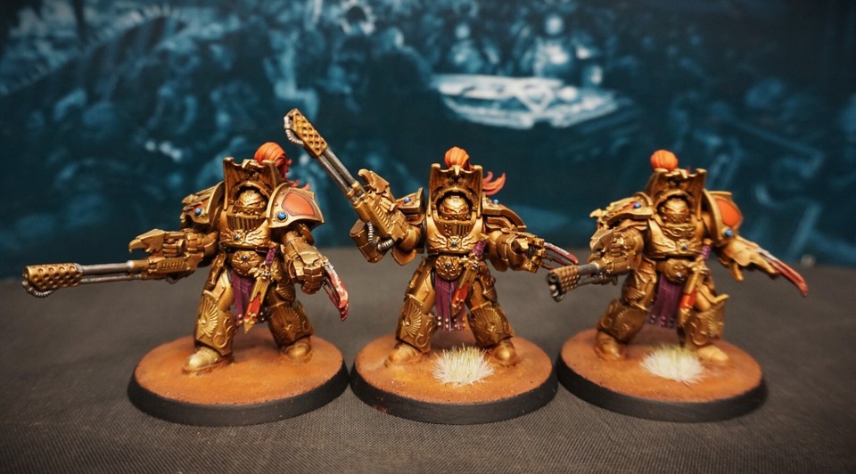 Legio Custodes Aquilon Terminators with Infernus Firepikes Warhammer ...