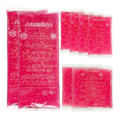 Compresses thermiques gel packs réfrigérants 3 tailles rose compresses ...