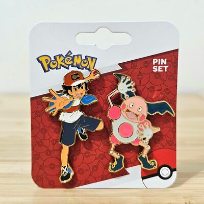 Pokémon Ash and Mr. Mime Enamel Pin Set | eBay