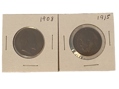 1/2 British Penny Set of 2 1908 and 1915 | eBay