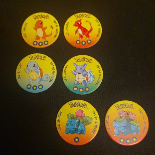 Pokemon Pog TOMY CGTSJ Card 1998 Figure Coin Charmander Squirtle ...