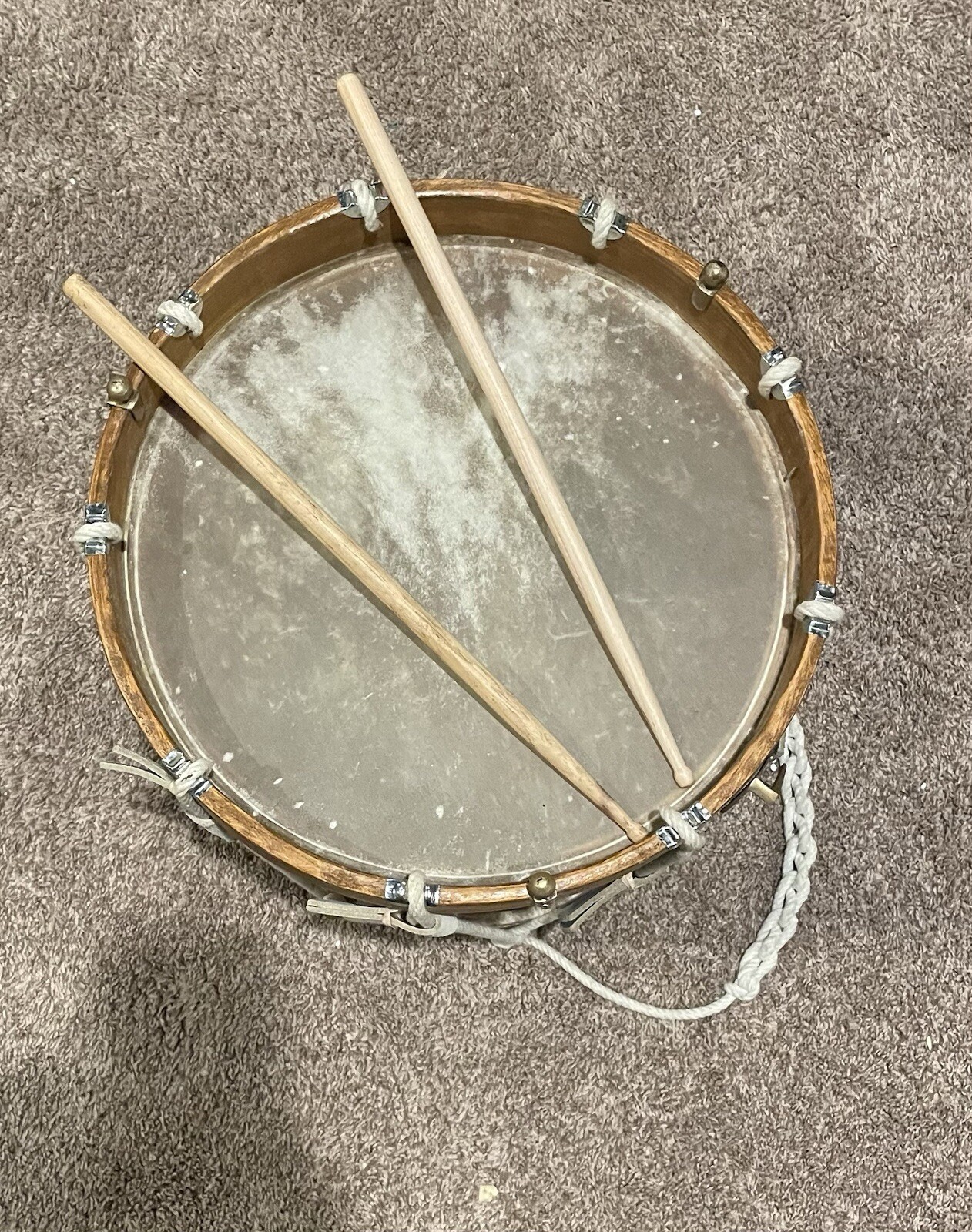 CIVIL WAR DRUM COLONIAL MARCHING REVOLUTIONARY MEDIEVAL 14" INCH SNARE ...