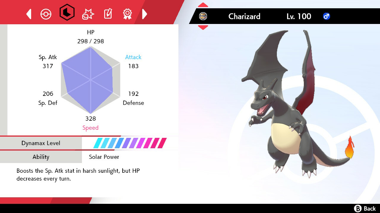 Pokemon Sword & Shield Charizard 6IV EV Trained Ultra 🌟Shiny🌟 Best ...