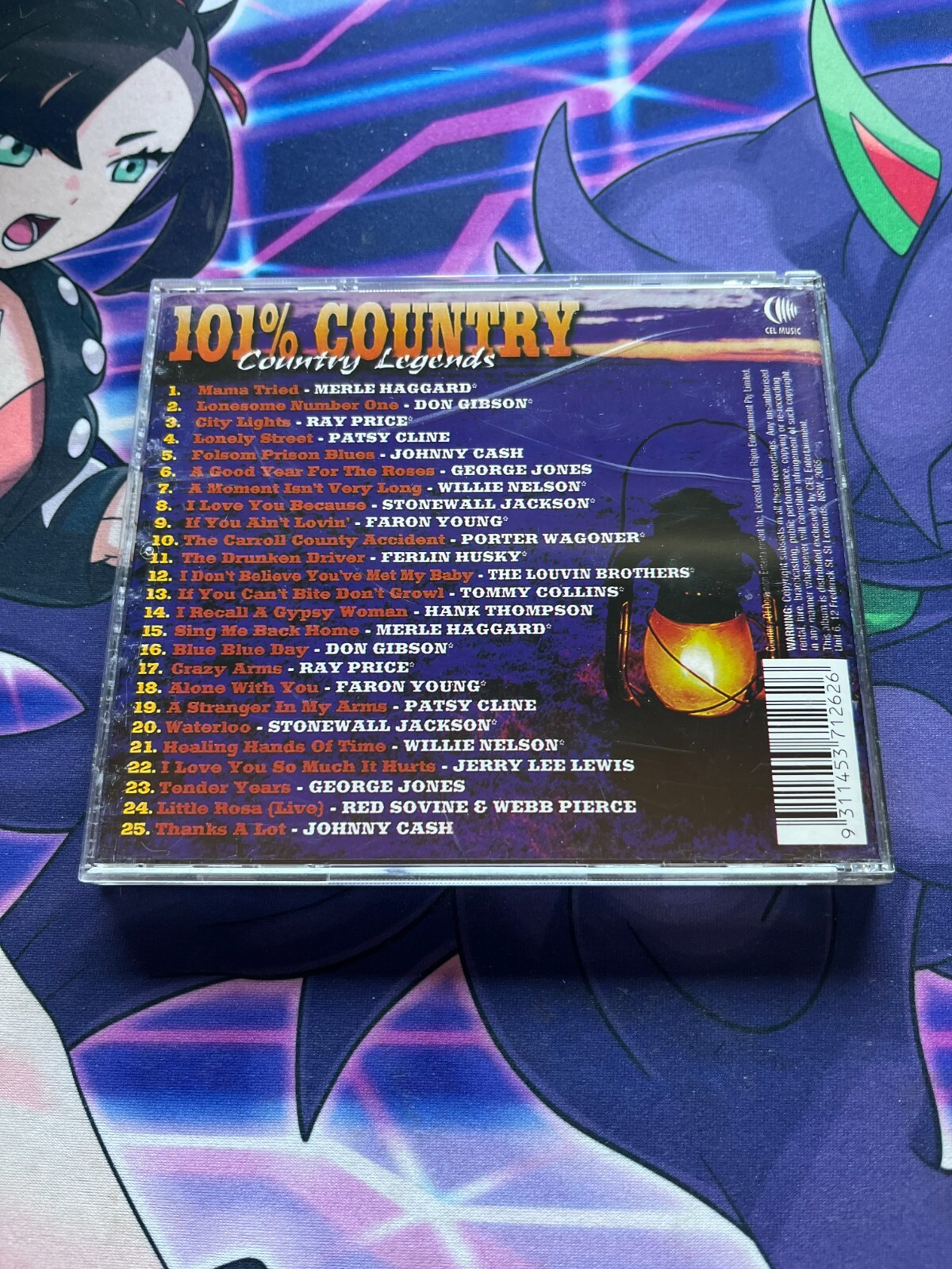 101% Country - Country Legends CD (Patsy Cline, Johnny Cash, Willie ...