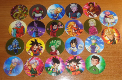 POGS - H-DBZ-SUPER-20 004 Lot de 20 Pogs DRAGON BALL SUPER Tous ...