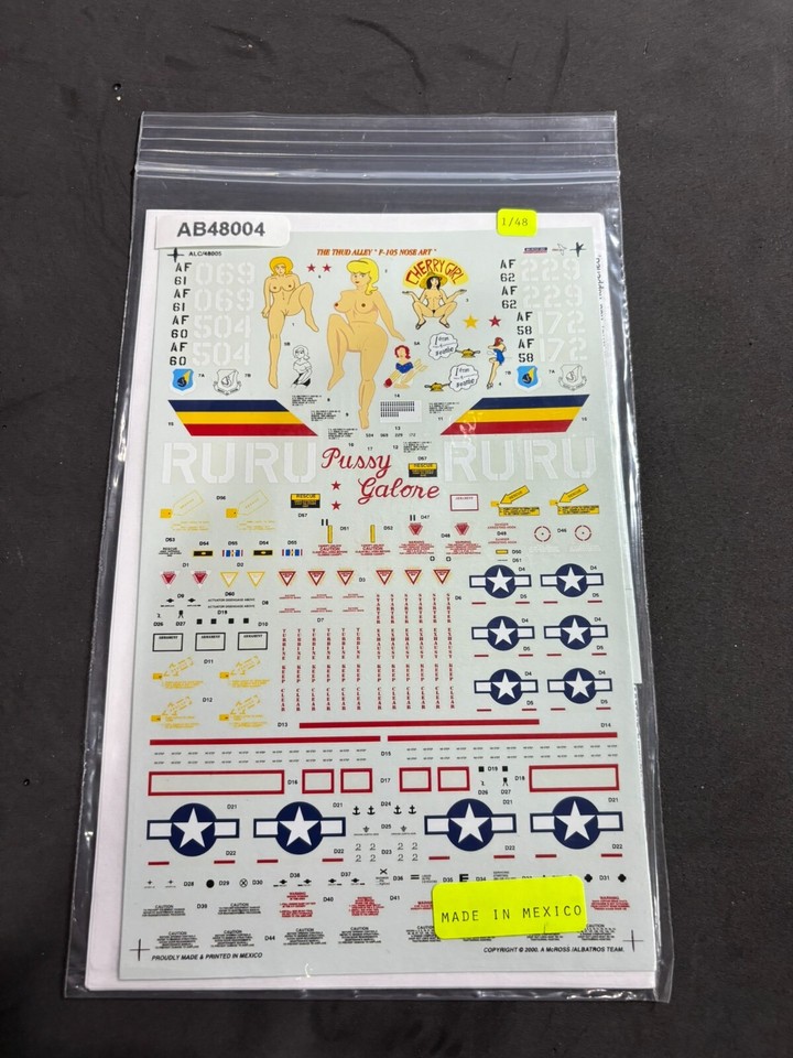 Albatros Modelworks 1/48 Thud Alley "F-105 Nose Art" Airplane Model ...