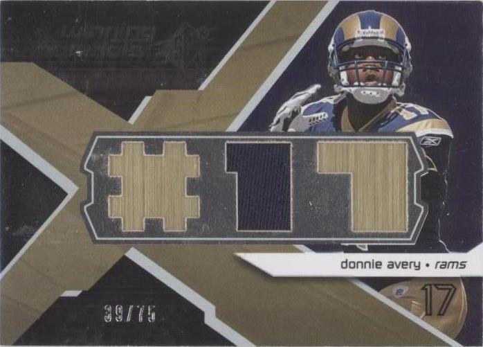 2008 SPx - Winning Materials Donnie Avery #WM-DA Single Jersey Player ...