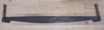 Vintage Two Man Crosscut Saw with Handles, 5', antique bucking logging ...