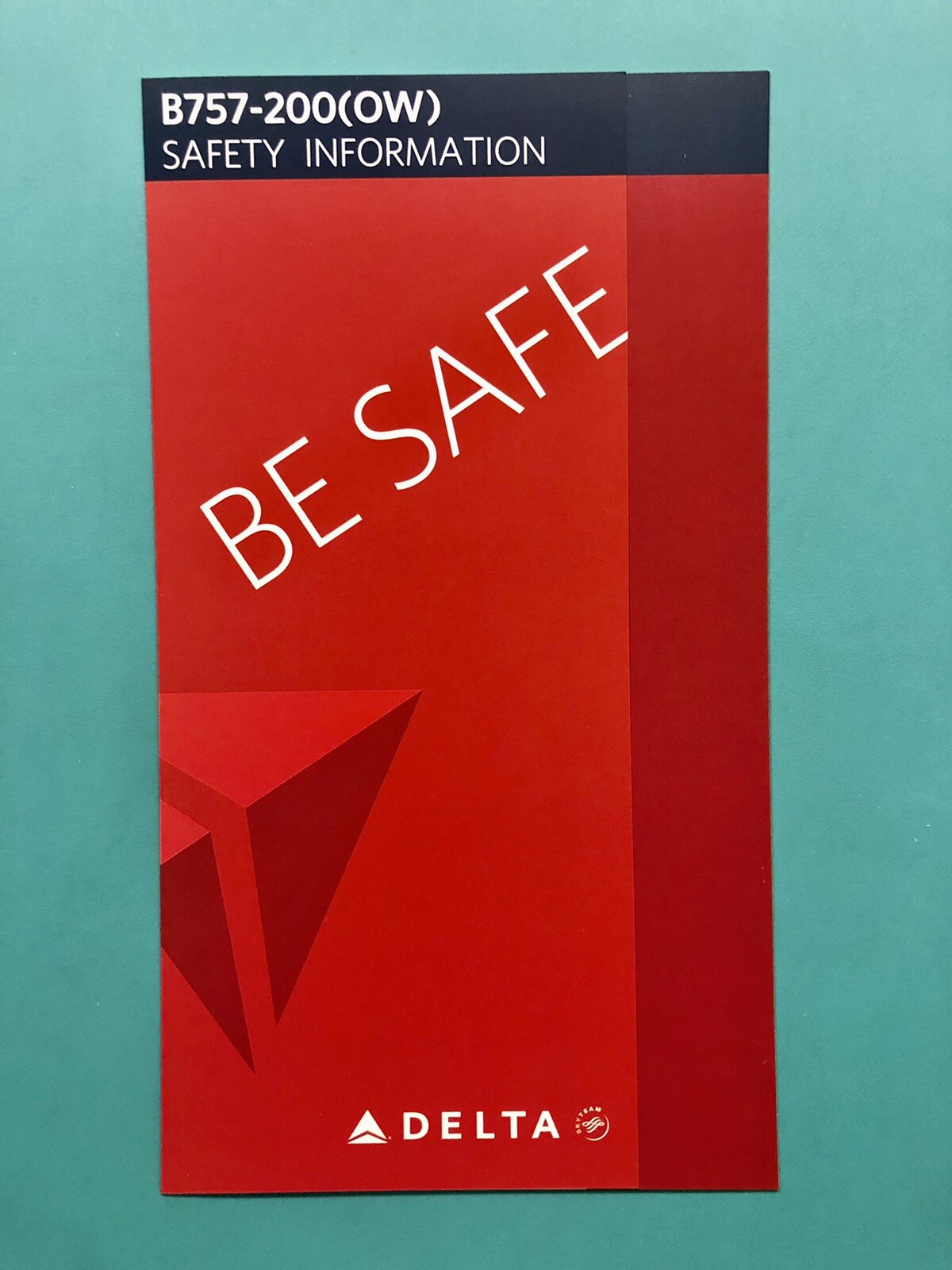 2014 DELTA AIRLINES SAFETY CARD--757-200OW | eBay
