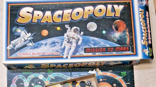 Vintage 1997 SPACEOPOLY Mission to Mars The Space age Real Estate Board ...