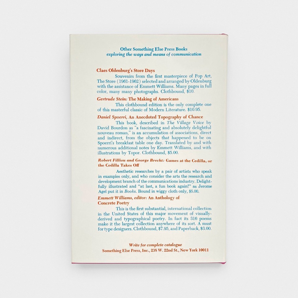 Eugene Gomringer - The Book of Hours and Constellations. Something Else ...