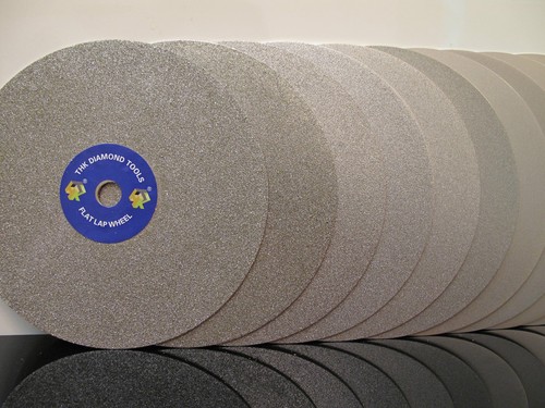 8" INCH Grit 800 Diamond coated Flat Lap wheel Lapidary grinding ...