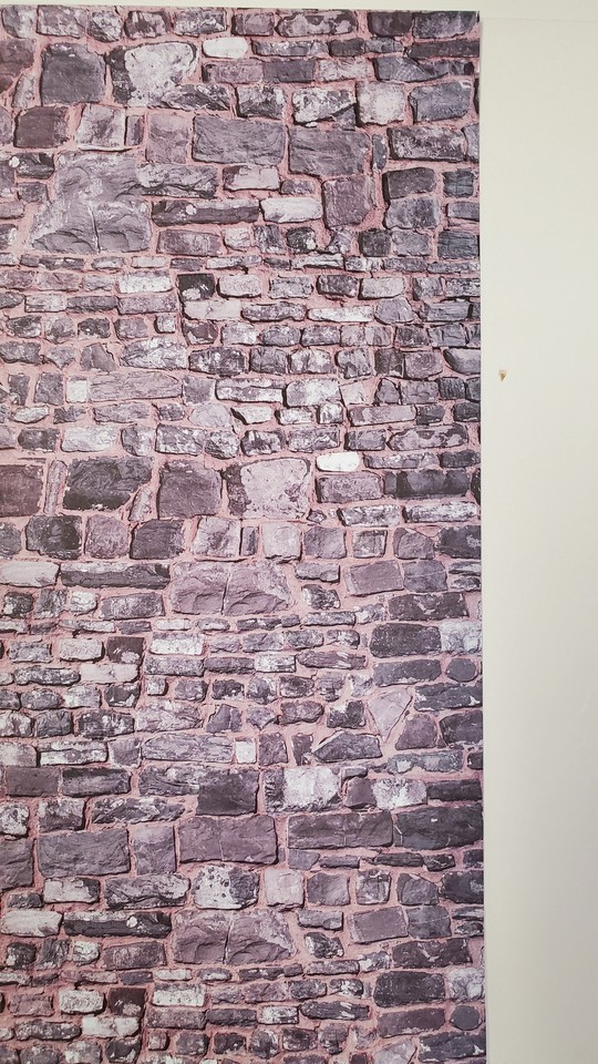 Dollhouse Miniature Gray Stone Wall Weathered Aged Embossed Card 1:12 ...