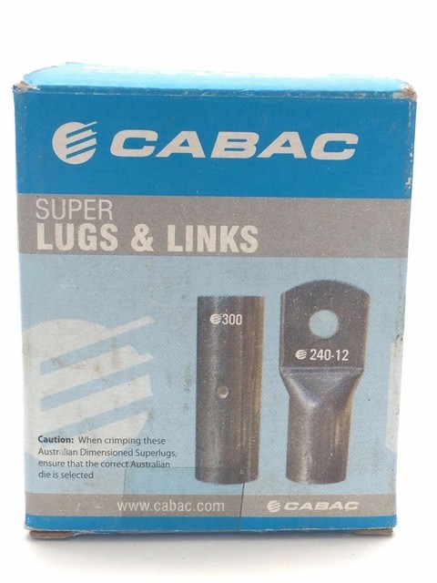 10 X CABAC Copper Crimp Lug Cal35-12 35mm Cable 12mm Stud CAL3512 for ...