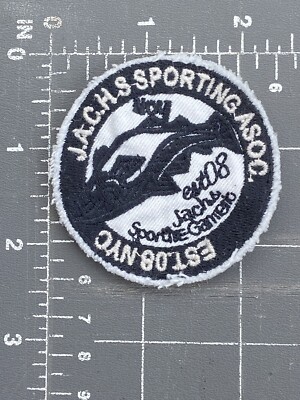 J.A.C.H.S. Sporting Asoc. Logo Patch Est. 08 NYC New York City JACHS ...