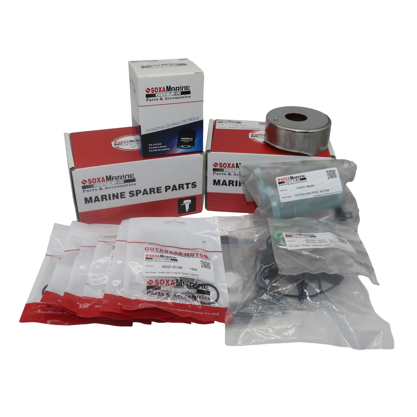 Outboard Maintenance Kit 17400-96823 for Suzuki DF 150 175 HP Marine ...