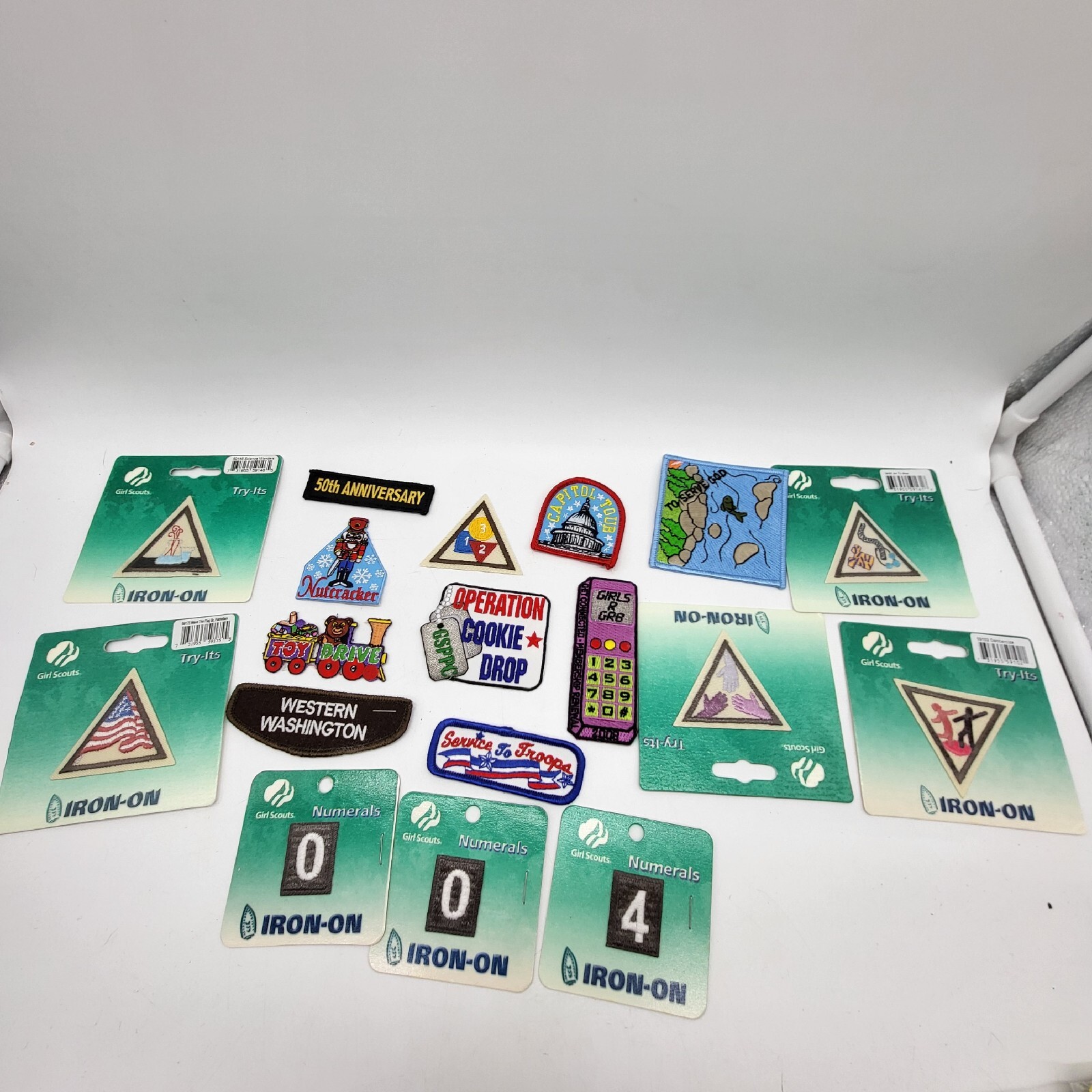 Lot Of 18 Vintage Girl Scout GSA Merit Badge Troop Patches | eBay