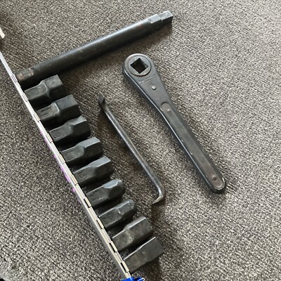 Vintage Frank Mossberg Socket Wrench & Socket Set Antique 355 Ratchet w ...