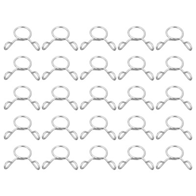 25 Pcs Fuel Line Hose Tubing Spring Clips 8mm Water Pipe Spring Clip ...