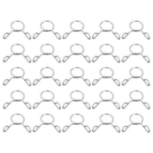 25 Pcs Fuel Line Hose Tubing Spring Clips 8mm Water Pipe Spring Clip ...